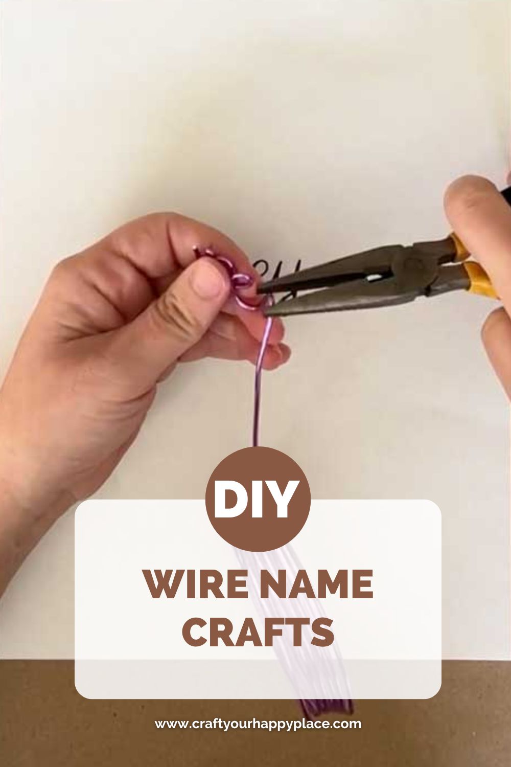How to Make Wire Names - Craft Your Happy Place