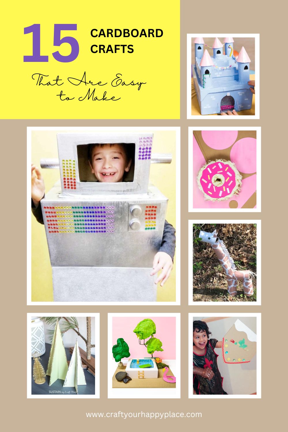 15 Cardboard Crafts That Are Easy to Make - Craft Your Happy Place
