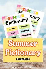 Free Summer Pictionary Printable Game - Craft Your Happy Place