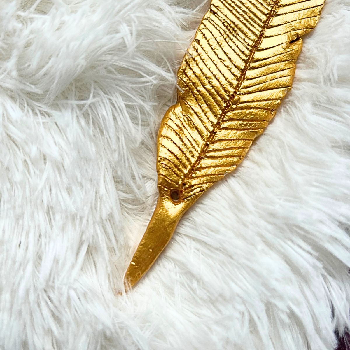 How to Make Air Dry Clay Feather Tags - Craft Your Happy Place