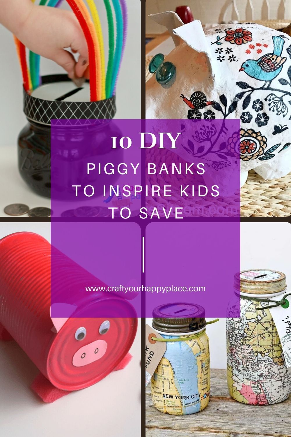 10 DIY Piggy Banks - Craft Your Happy Place