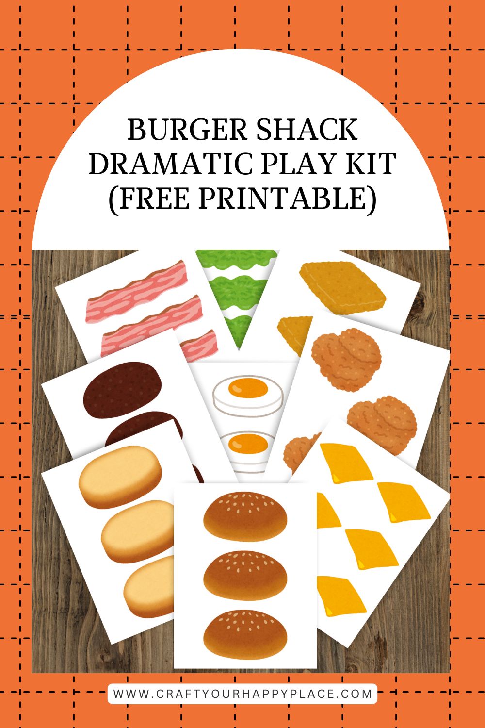 Burger Shack Dramatic Play Kit (Free Printable) - Craft Your Happy Place