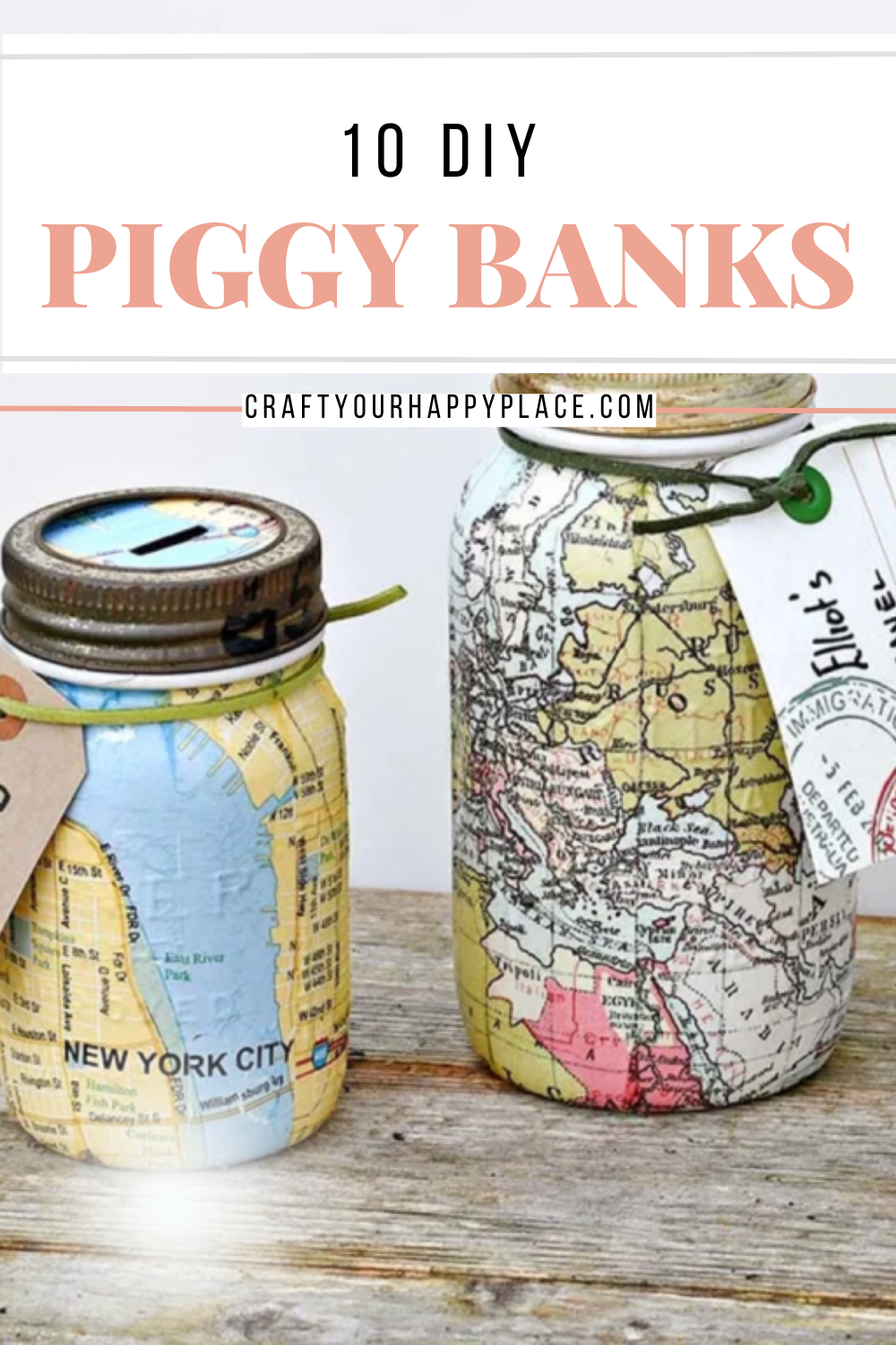 10 DIY Piggy Banks - Craft Your Happy Place