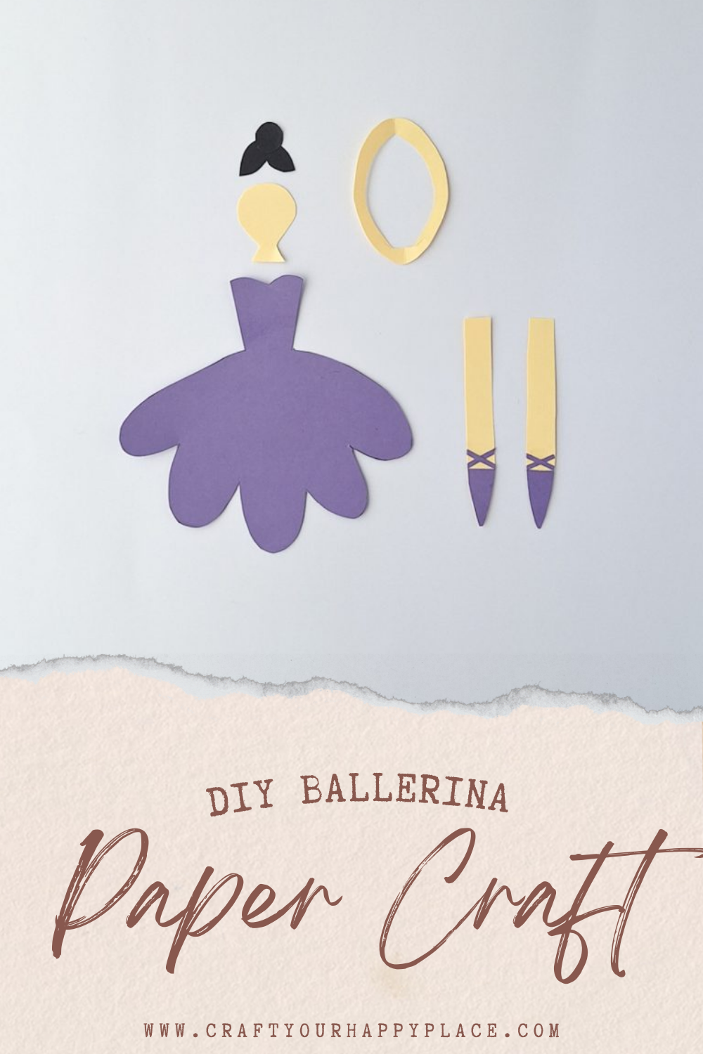 DIY Ballerina Paper Craft - Craft Your Happy Place