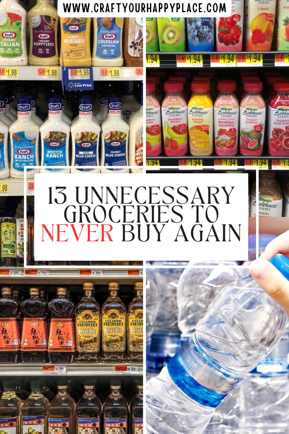13 Unnecessary Groceries to Never Buy Again - Craft Your Happy Place