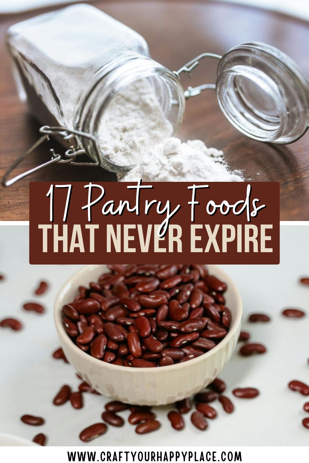 17 Pantry Foods That Never Expire - Craft Your Happy Place