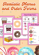 Donut Shop Dramatic Pretend Play (Free Printable) - Craft Your Happy Place