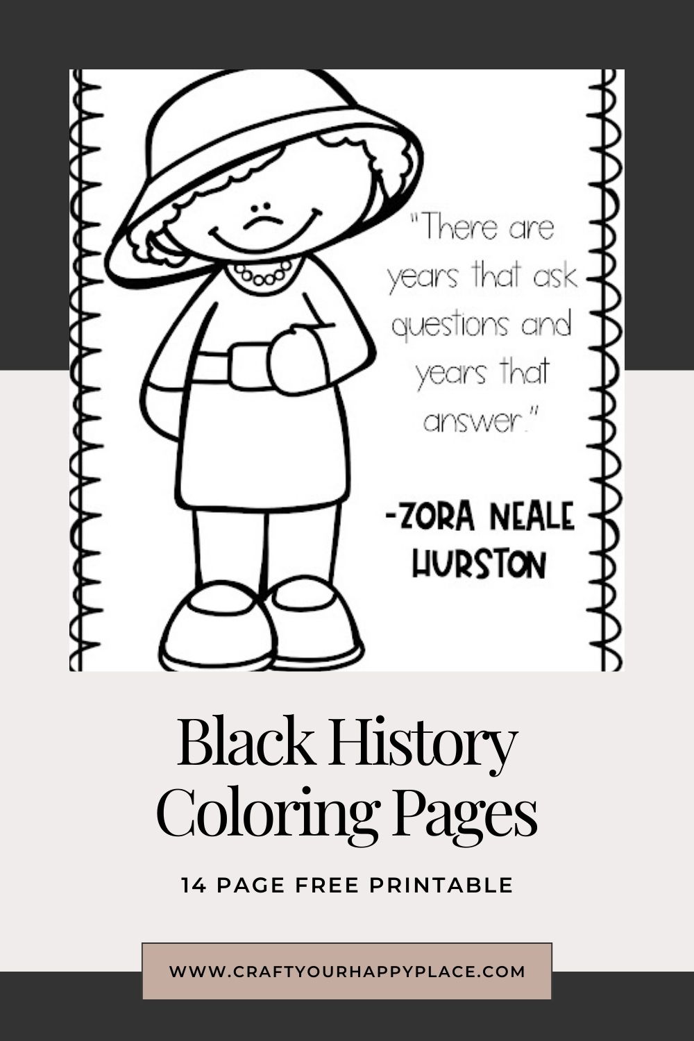 Black History Coloring Pages - 14 Page Free Printable - Craft Your ...